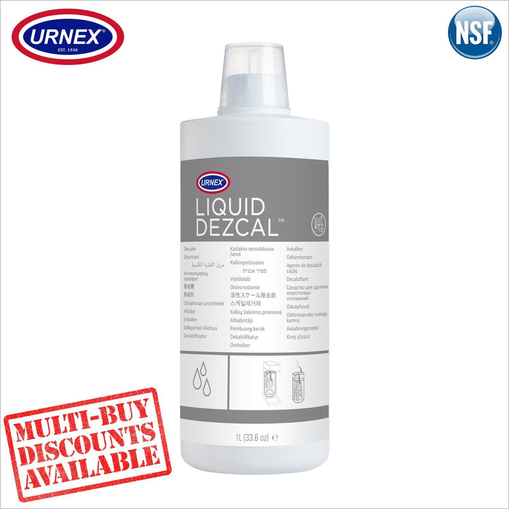 Urnex DEZCAL Espresso Coffee Machine Liquid Descaler Decalcifier Desca – The Fridge Filter Shop