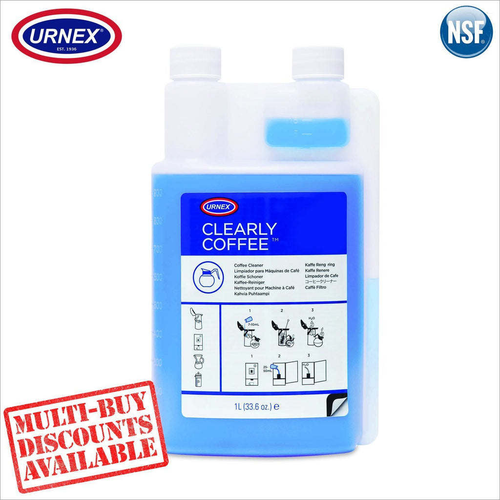 Urnex CLEARLY COFFEE Espresso Coffee Machine Pot Liquid Coffee Cleaner ...